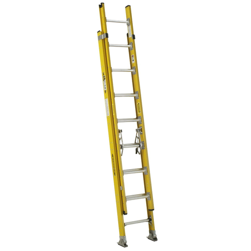 Werner D7116-2 16ft Type IAA Fiberglass D-Rung Extension Ladder, 375lb ...