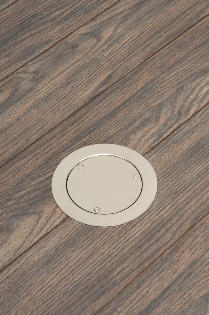 Arlington FLBC4580NL Recessed Concrete Floor Box Cover Kit, Low Voltage ...