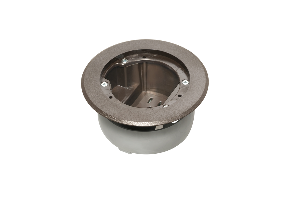 Arlington FLBC4560DBR Concrete Floor Box Cover Kit, Low Voltage Divider ...