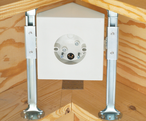 Arlington FBX900 Fan & Fixture Mounting Box w/ Adjustable Brackets ...