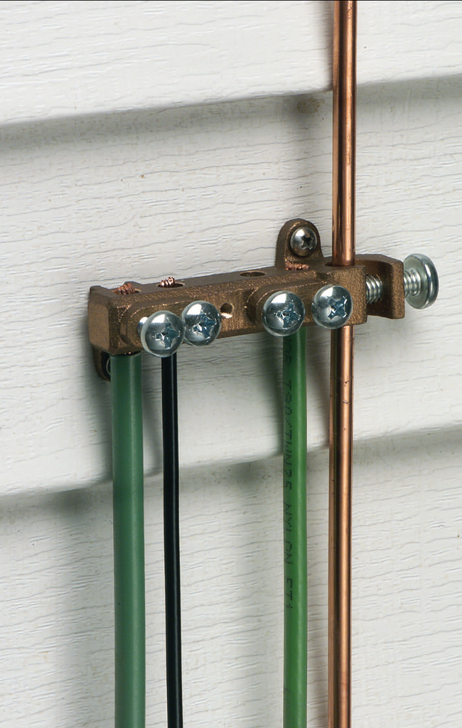 Arlington GBB5 Intersystem Grounding Bridge, Bronze w/ Plastic Cover ...