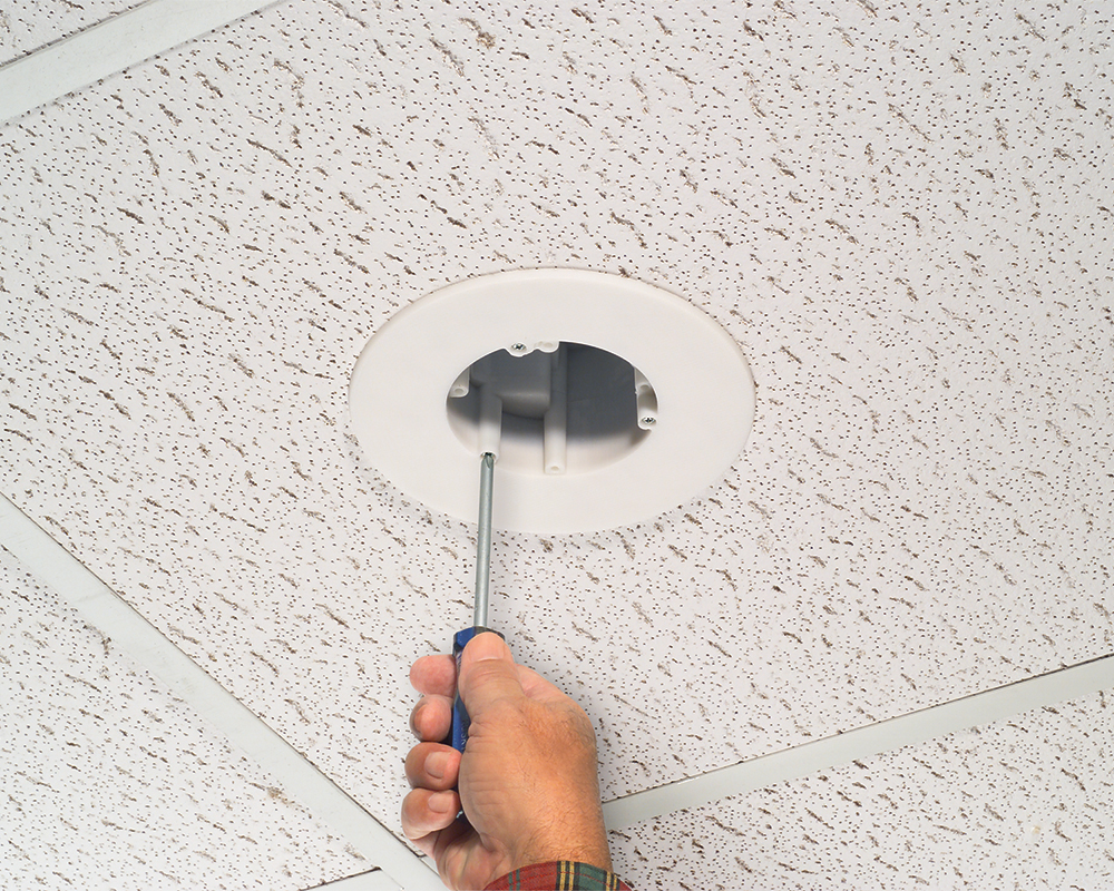 Arlington FL430S Steel Round Cam-Light™ Box, for Suspended Ceilings ...