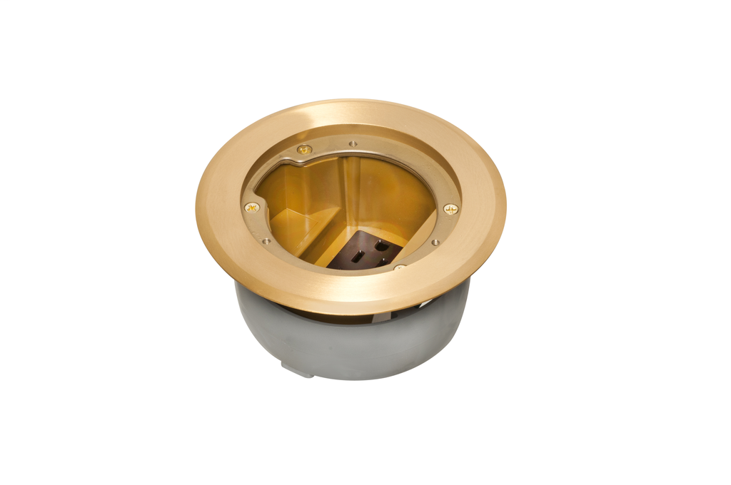 Arlington FLBC4560DMB Concrete Floor Box Cover Kit, Low Voltage Divider ...