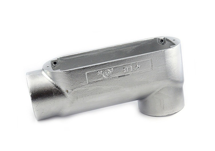 Rigid and IMC Conduit Body, Type LB, Malleable Iron, Size 4 Inch