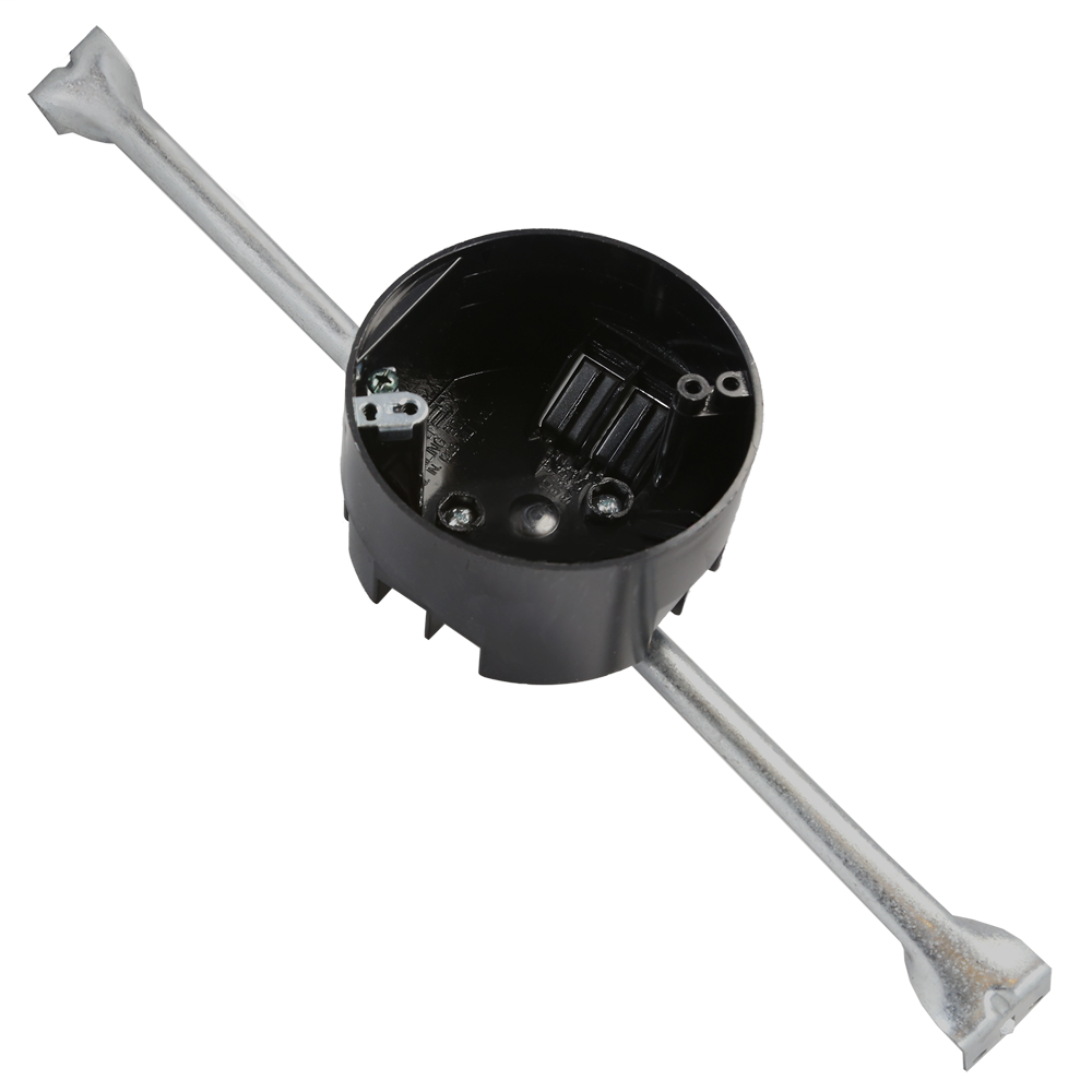 Cantex EZ20CHG Round Plastic Ceiling Box with Ground Lug & Hanger, 20 ...