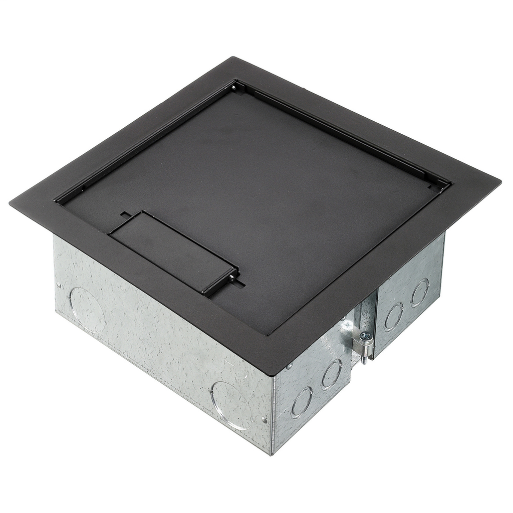 Hubbell AFB501BKACCESS FLOOR BOX & CVR, 8 GANG DEEP BK | Cooper Electric