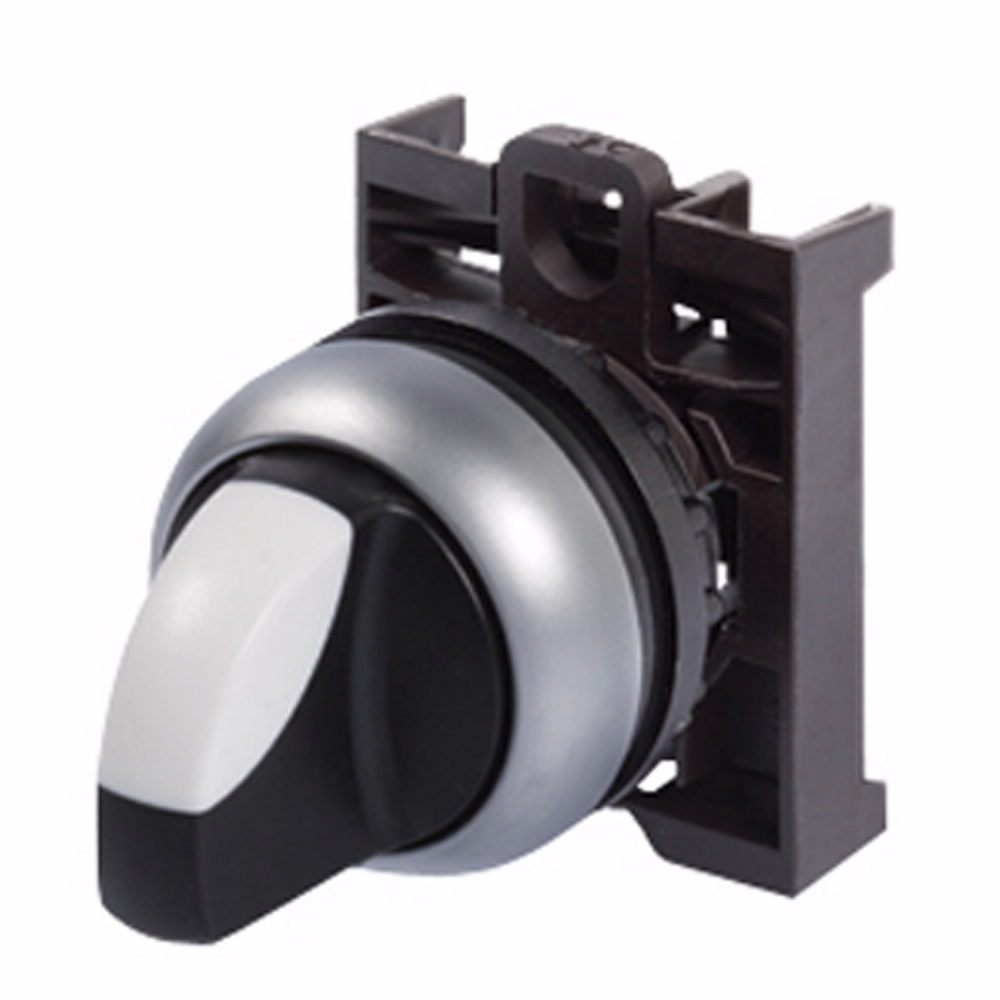 Eaton Electrical M22-WKV 22.5 mm 2-Position Black IP66 Maintained Non-Illuminated Selector ...