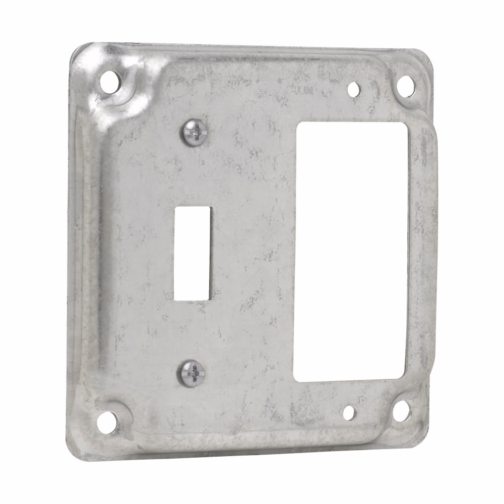 Crouse-Hinds TP515 4" Square Surface Cover, Toggle Switch/GFCI ...
