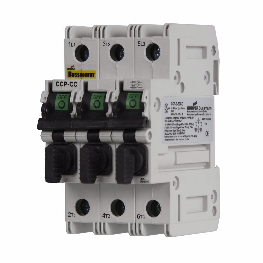 Eaton Bussmann CCP-3-30CC 3-Pole Class Compact Circuit Protector | Crawford Electric Supply