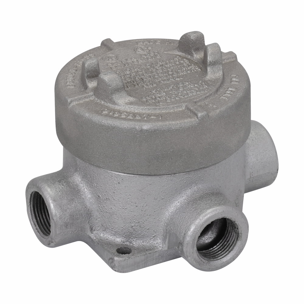 Crouse-Hinds Series EAJT16 1/2 Inch Hub Iron Alloy Type T Round Conduit ...