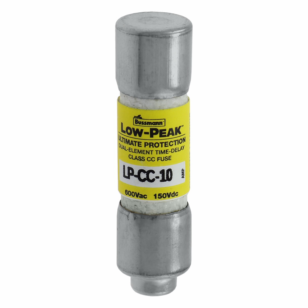 Bussmann LP-CC-10 600v 10amp Current-Limiting, Time-Delay Class-CC Fuse ...