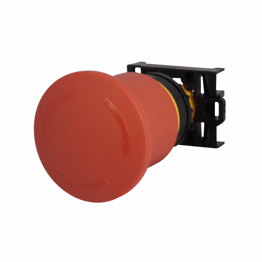 Cutler-Hammer M22-PVT45P M22 Modular Twist-to-Release Emergency Stop Operator, 22.5 mm, 45 mm ...