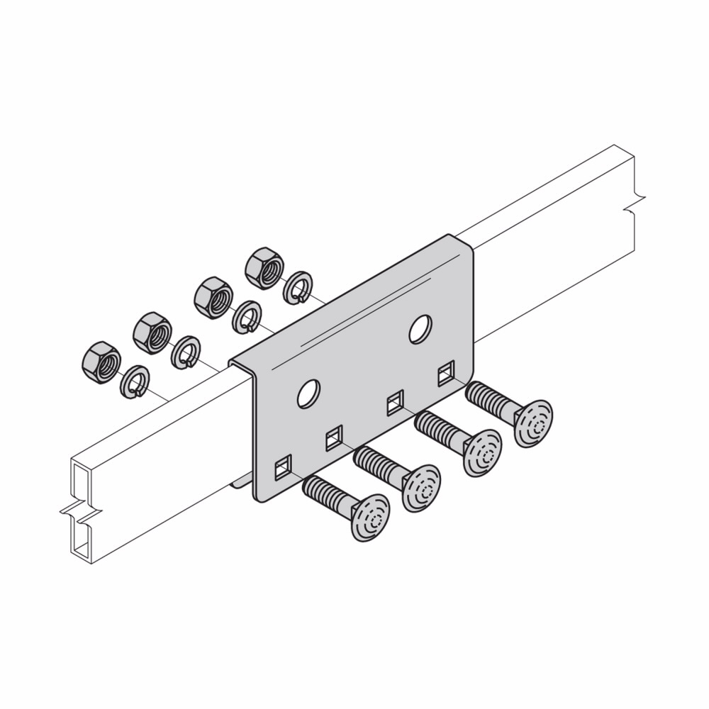 B-Line SB2135BZ 1-1/2 Inch Black Zinc Structural Steel Heavy Duty Cable ...
