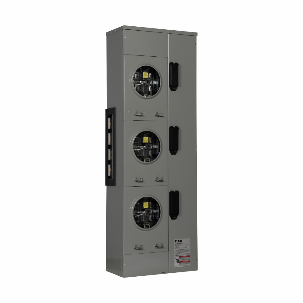 Eaton 35MM commercial meter stack, Plugin socket, 200A, Al, Bus:1200A, Lever, Depends on ...