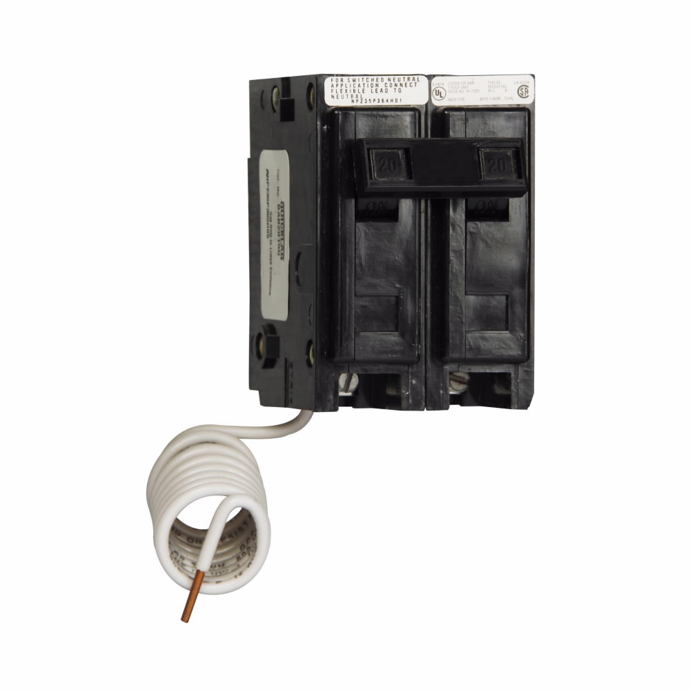 Eaton BAB2020 20A 2-Pole Bolt-On Circuit Breaker | Cooper Electric