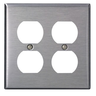 LEV 84016-40 2G SS METAL WALLPLATE | Cooper Electric