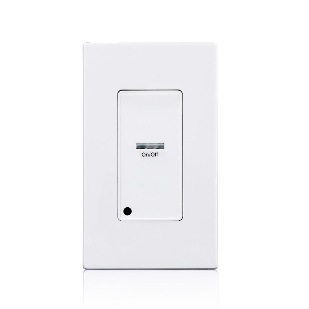 Leviton LVS-1W 24 VDC 1-Gang White 1-Button On-Off Low Voltage Switch ...