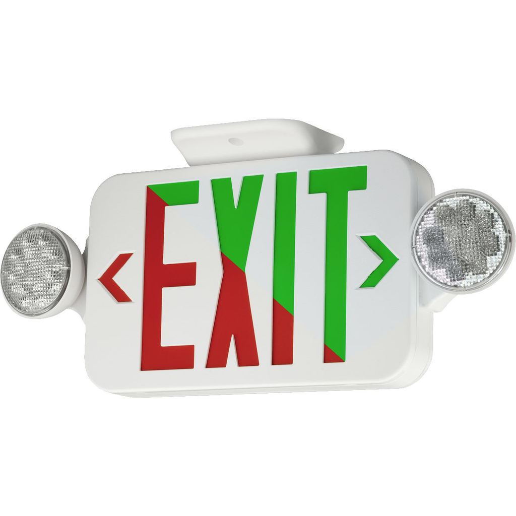 Hubbell Lighting CCRRC 4.06 W 120/277 VAC Exit Sign and Emergency Light ...