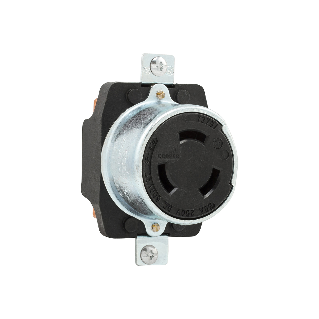 EWD 7379 Recp 50A 600VAC/250VDC 3P4 | Cooper Electric
