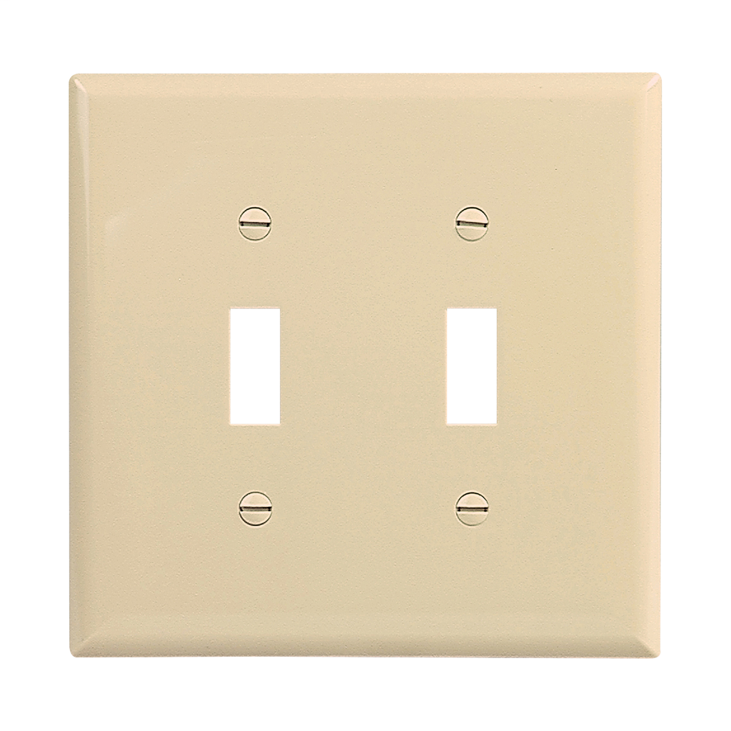 EWD PJ2V Wallplate 2G Toggle Poly M | Crawford Electric Supply