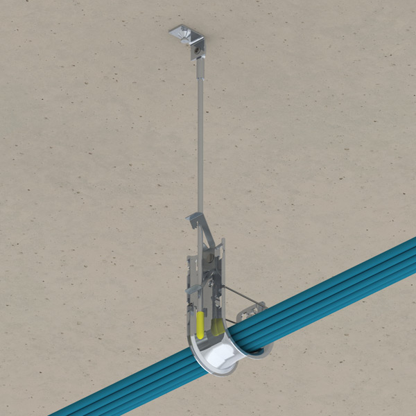 Caddy DR4TSF36 36" Threaded Drop Rod w/ Shot-Fire Bracket, Pin ...