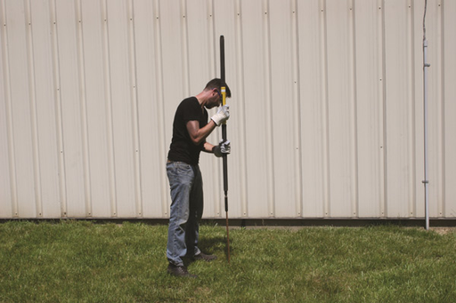 Eritech 613400 3/4" x 10ft Copper-Bonded Pointed Ground Rod | OneSource ...