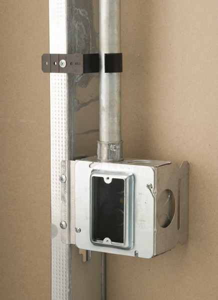 Caddy H6 6 Inch Pre-Galvanized Steel Stud Mount Electrical Box Support ...