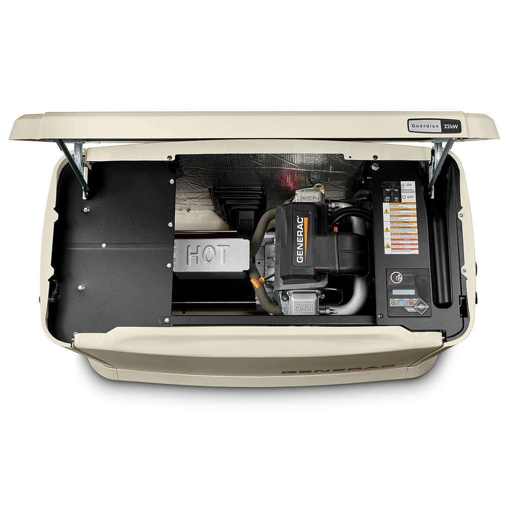 Generac 7042-2 (WIFI) 22/19.5 KW Air-Cooled Standby Generator w/ WiFi ...