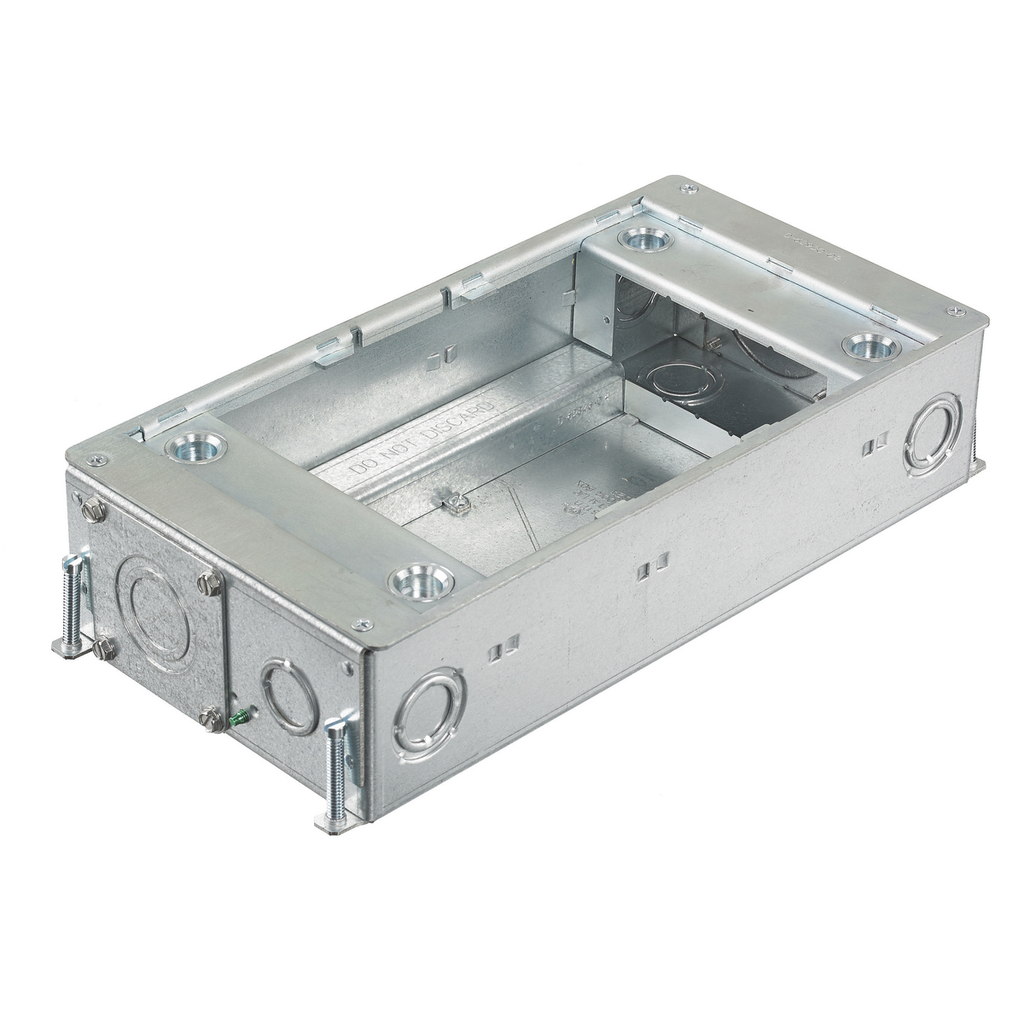 Hubbell CFB2G30 3 Inch 2-Gang Recessed Concrete Floor Box | Cooper Electric