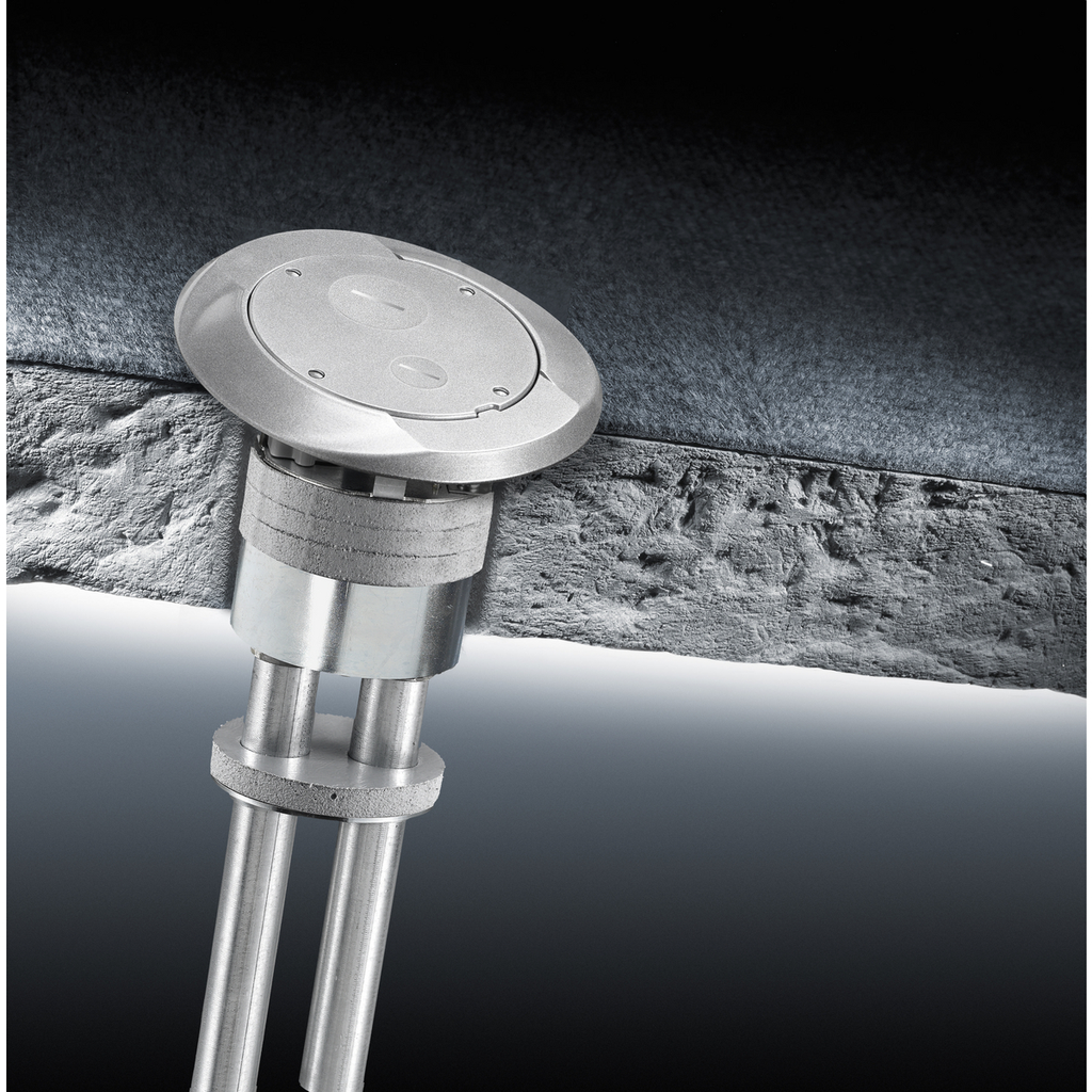 Hubbell S1PTFFAL Aluminum 1-Piece Furniture Feed Concrete Floor Fire ...