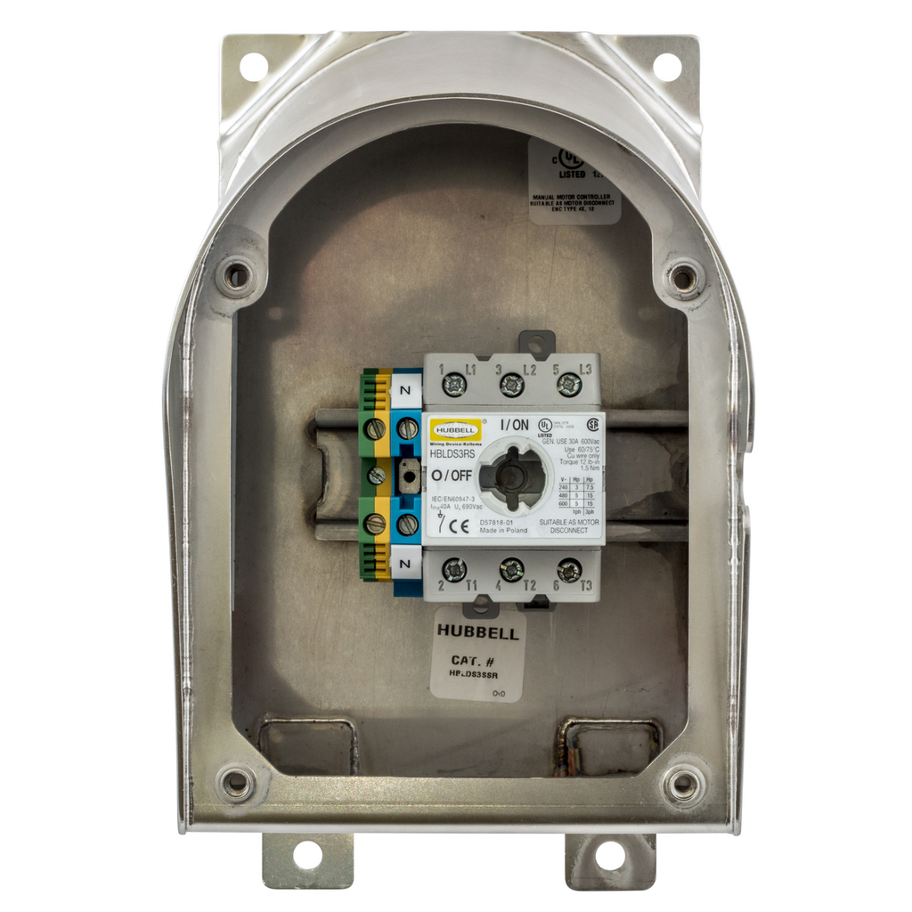 Hubbell HBLDS6SSR 60 Amp Stainless Steel Unfused Disconnect Switch ...