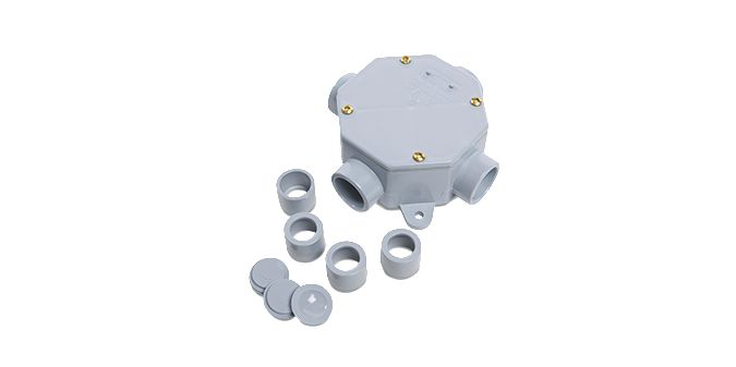 OB401505/07 4"x1 1/2" PVC OCTAGONAL BOX 1/2 OR 3/4" HUB KRALOY | Mayer ...