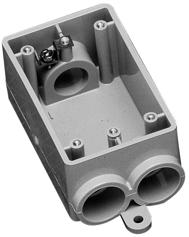 IPEX 078235 1/2 Inch Hub 16.3 In. PVC 1-Gang Conduit Box | Capital ...