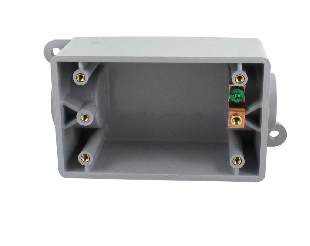 IPEX 077607 FSC10 1/2 Inch Hub 17 In. PVC 1-Gang Rigid Conduit Box ...