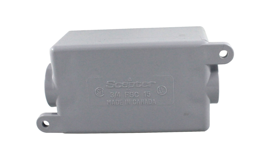 IPEX 077608 3/4 Inch Hub 17 In. PVC 1-Gang Rigid Conduit Box | Viking ...