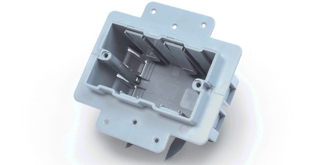 IPEX 220000 14 to 10 AWG PVC 1-Gang Insulated Concrete Form Box ...