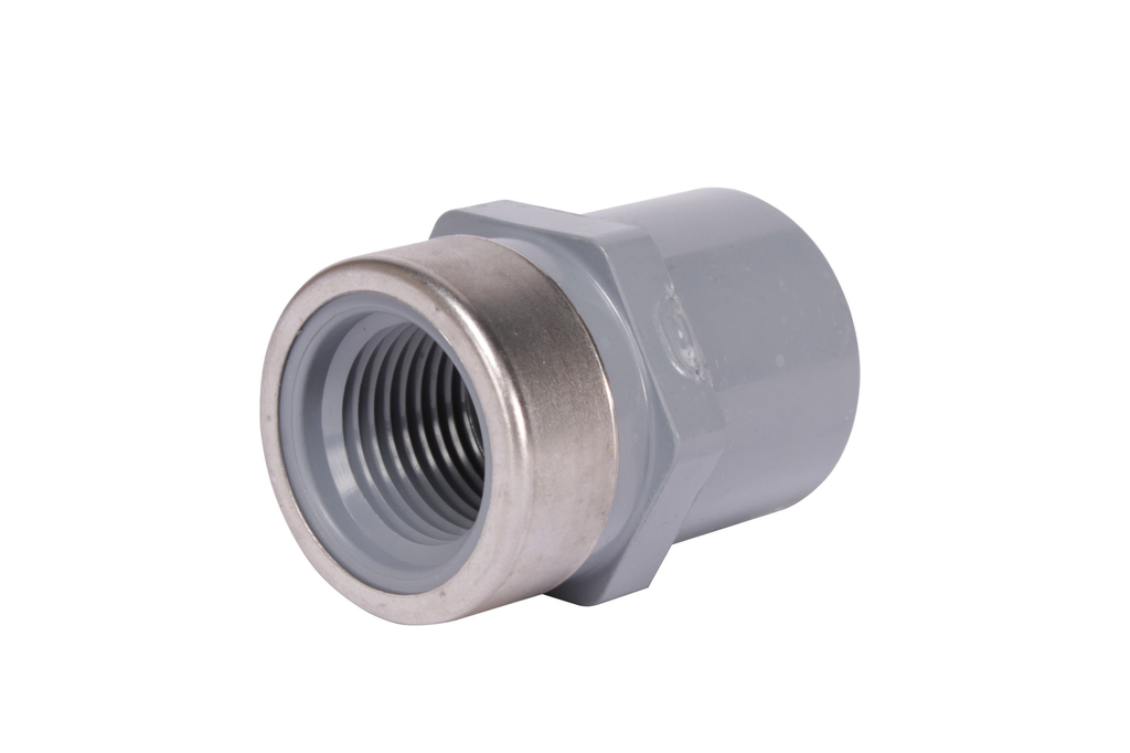 1 1/2" CPVC SCH80 FEMALE ADPT SOCxFPT SS REINFORCED | ROBINSON SUPPLY