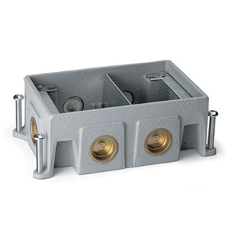 Wiremold 880CS2-1 1" 94 In? 2-Gang Cast Iron Floor Box | World Electric ...