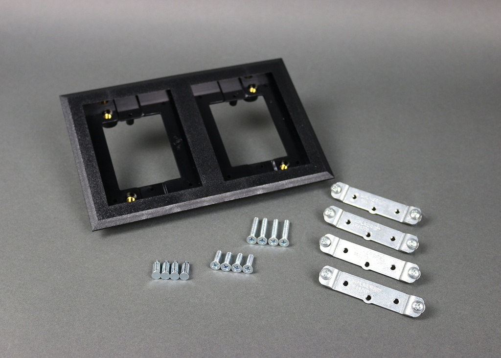 Wiremold 829STC 3-1/8 x 4-1/8" Brass Data Slide Floor Box Communication ...