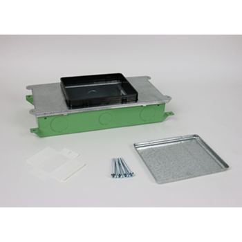 Wiremold RFB2-OG 2-Gang 50.2 In? Steel Rectangular Recessed Floor Box ...