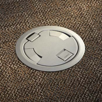 Wiremold RFB4E-OG 13-1/8 x 13-1/8 x 4-1/16" 4-Gang Steel Square ...