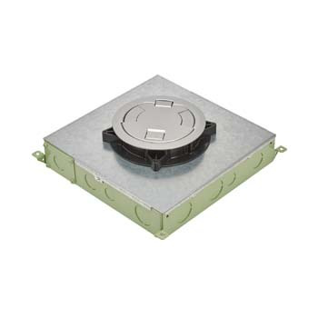 Wiremold RFB4E-OG 13-1/8 x 13-1/8 x 4-1/16" 4-Gang Steel Square ...