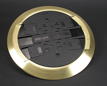 Wiremold RC4CTCBS RC4 Multi-Service Poke-Thru Finish Flange and Slide ...
