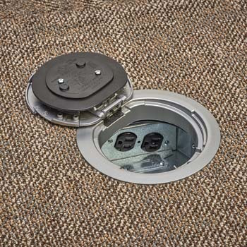 Wiremold RFB4E-OG 13-1/8 x 13-1/8 x 4-1/16" 4-Gang Steel Square ...