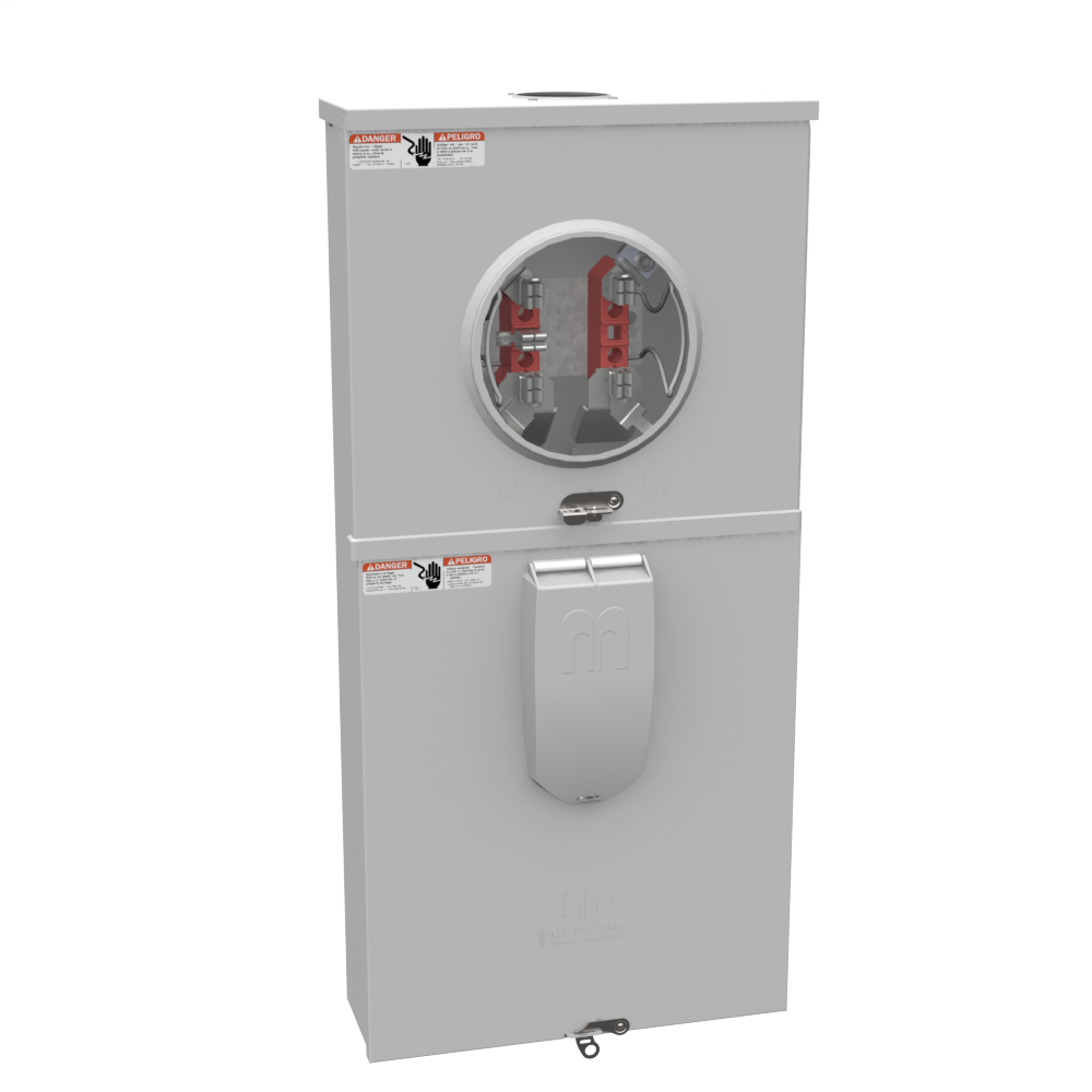 Milbank U5844-PXL-200-KK-BLG 4 Terminal Ringless Small Closing Plate ...