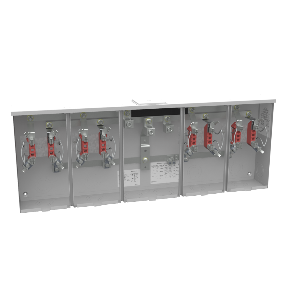 Milbank U1254-X-QG-KK-K3 4 Terminal Ringless Large Closing Plate ...