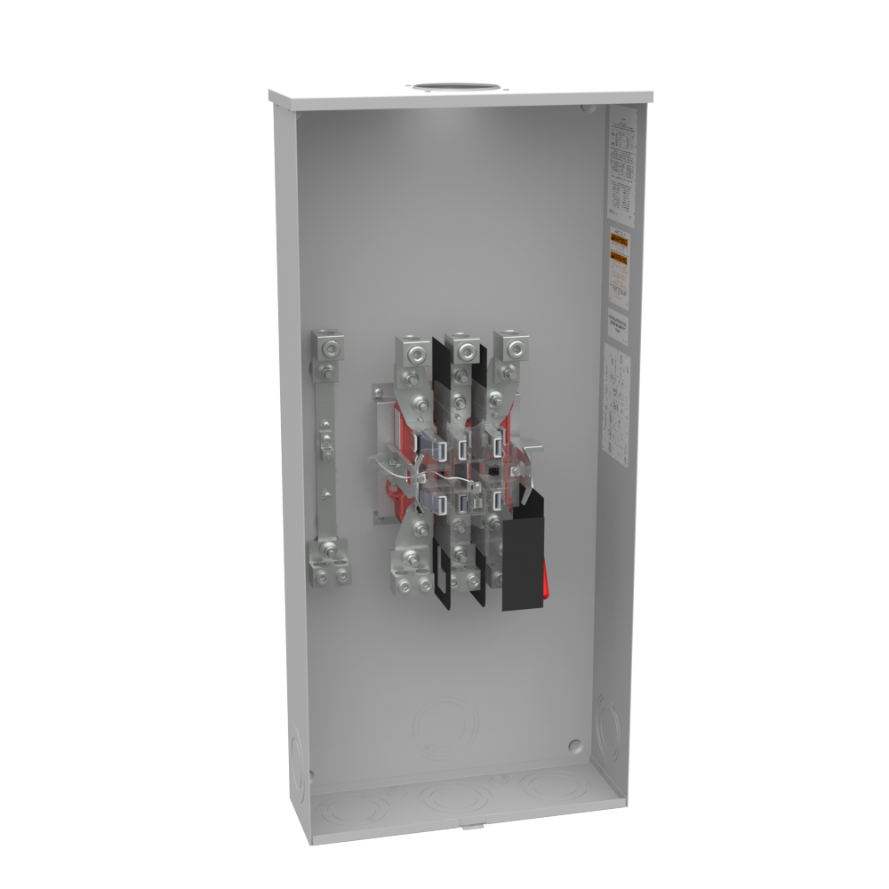 Milbank U4342-R-K7-K6 600 VAC 320 Amp 7-Terminal 3-Phase 1-Position ...