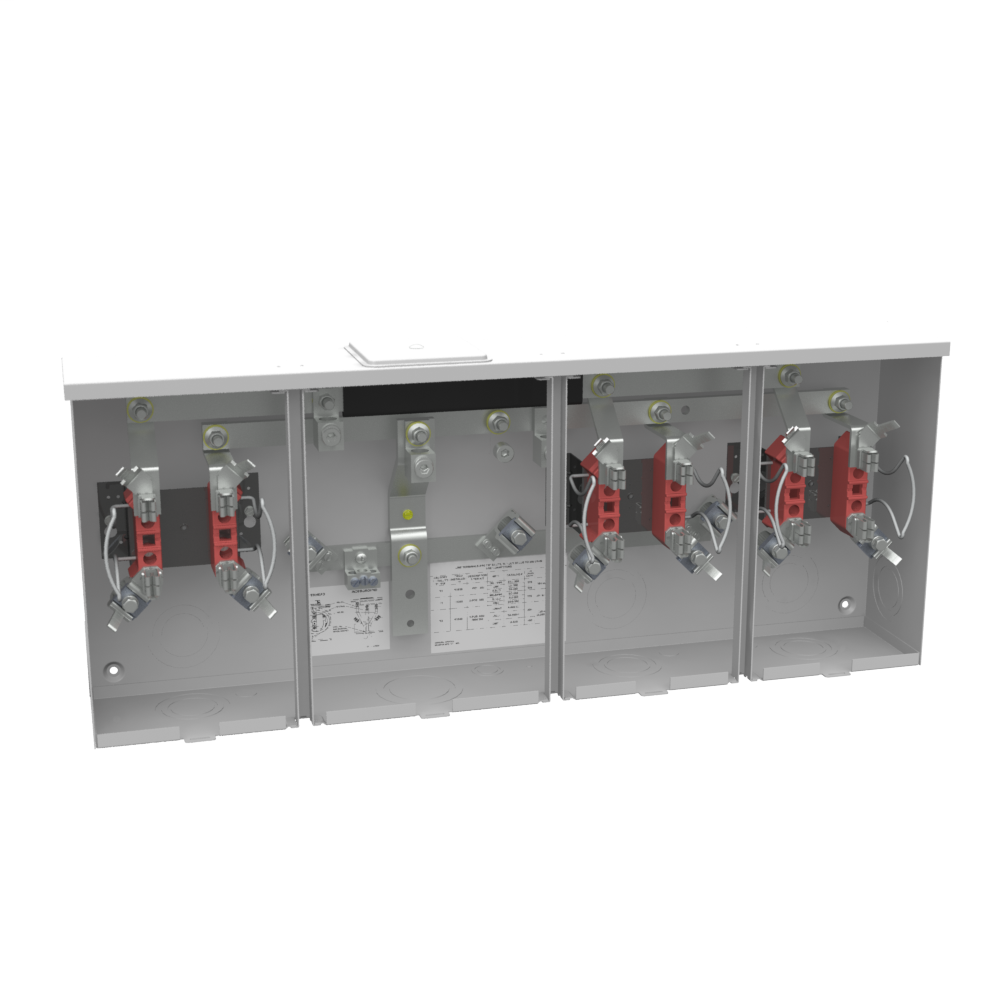 Milbank U1253-X-QG-KK-K1 4 Terminal Ringless Large Closing Plate ...