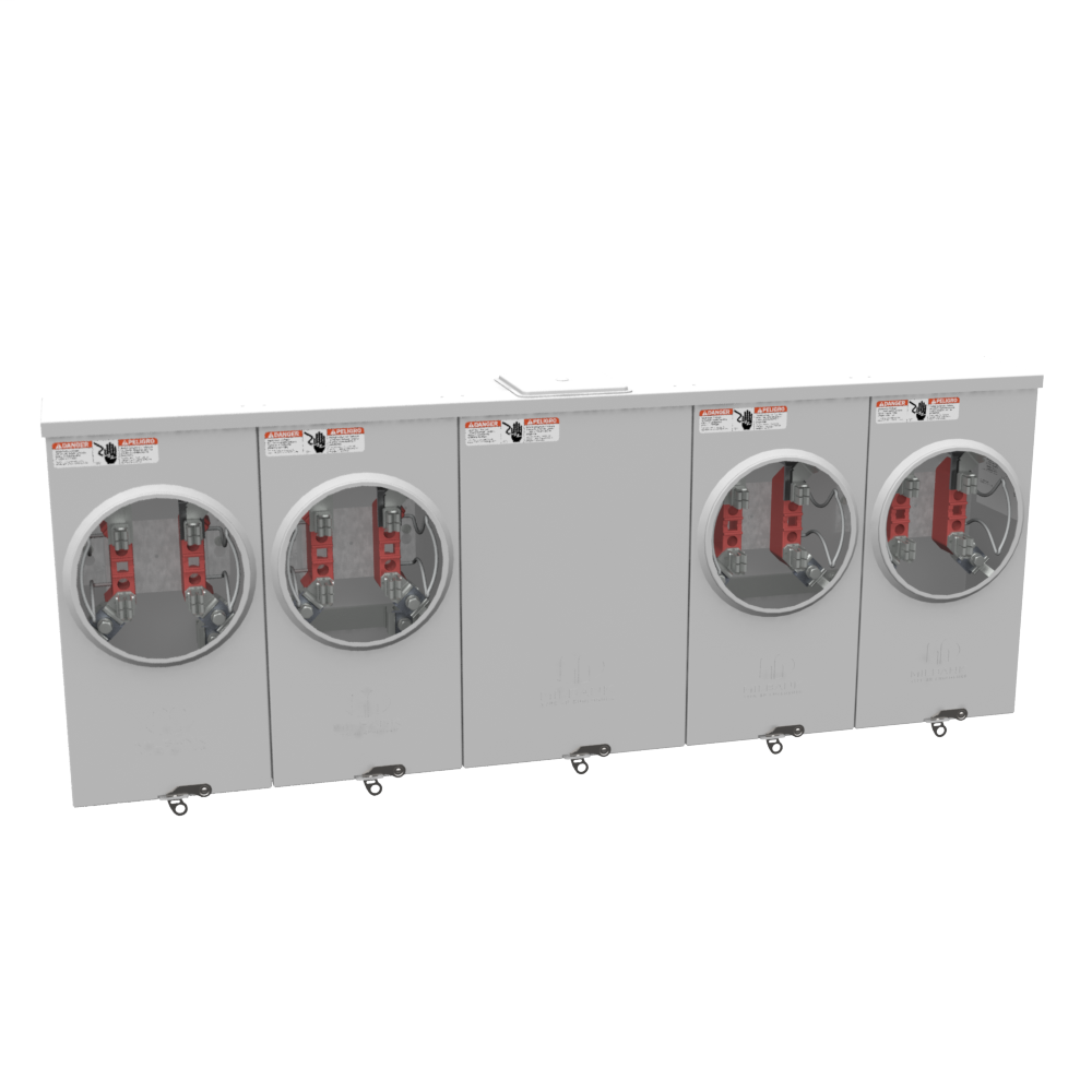 Milbank U1254-X-QG-KK-K3 4 Terminal Ringless Large Closing Plate ...