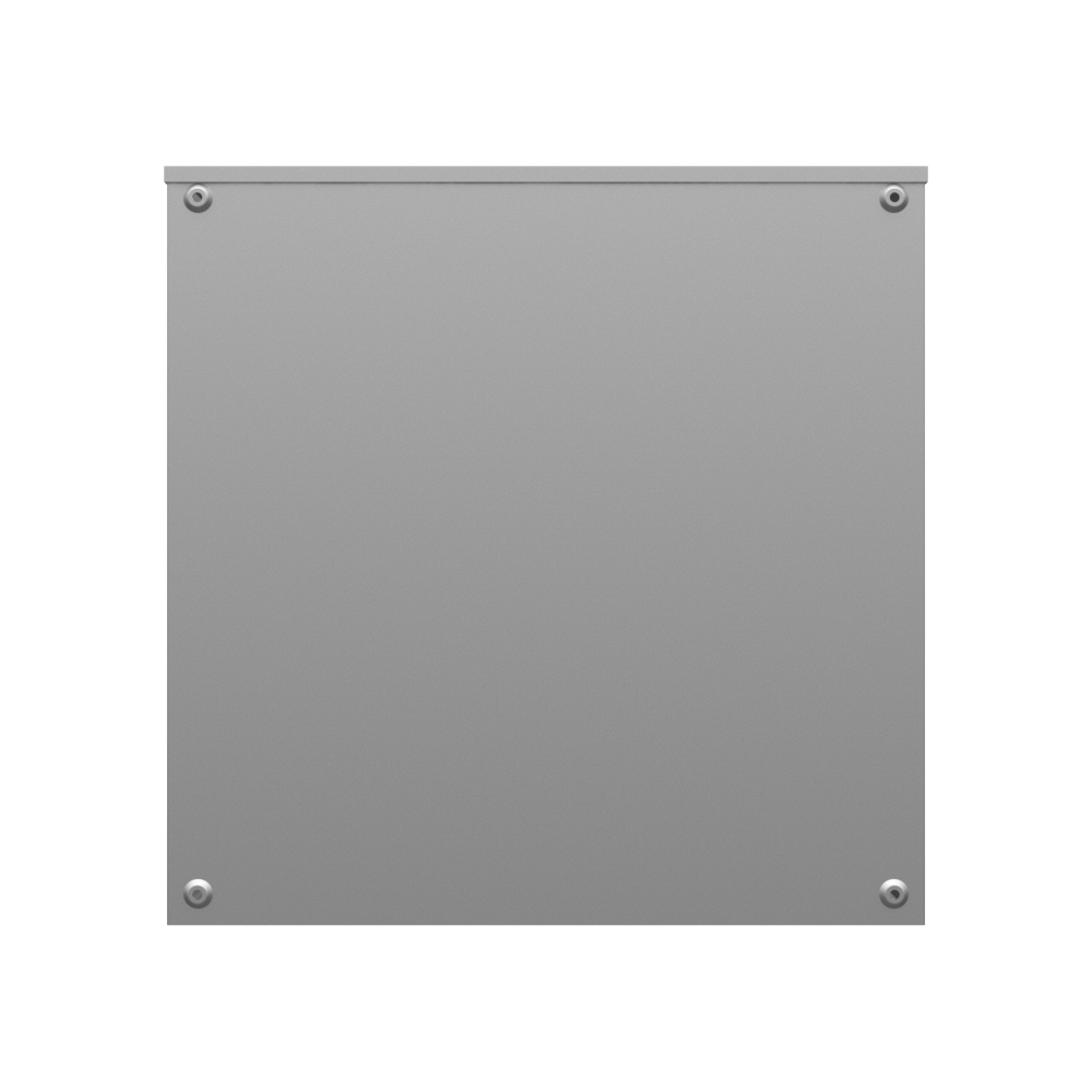 Milbank 24248-SC3R-NK-NP 24 x 24 x 8 Inch NEMA 3R Gray Polyester Powder ...